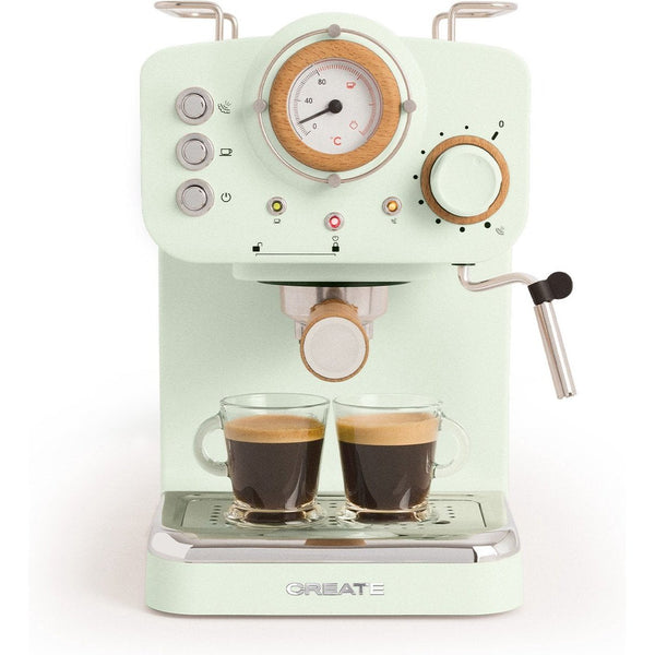 Create - Thera Matt Retro Express Coffee Maker / Pastel Green / 1100 W ...